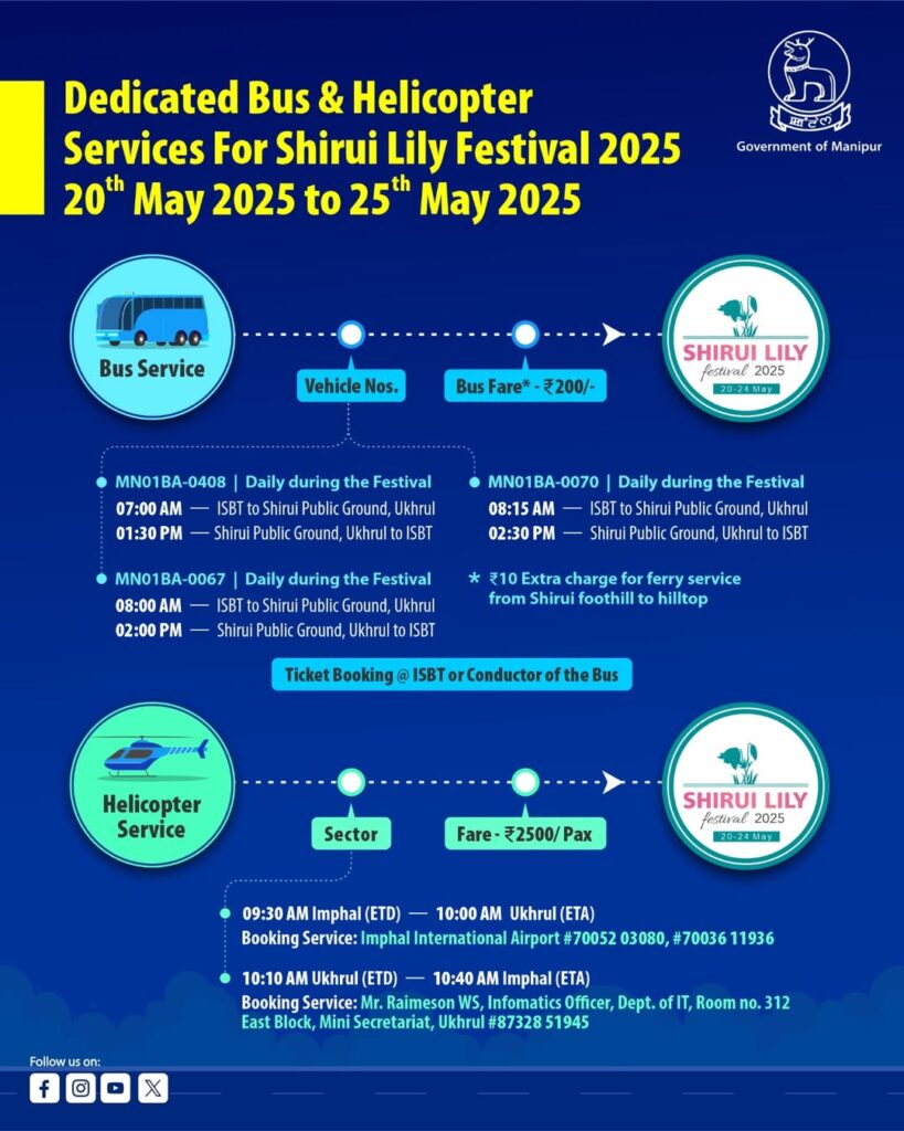 Dedicated Bus & Helicopter Services Announced for Shirui Lily Festival ...